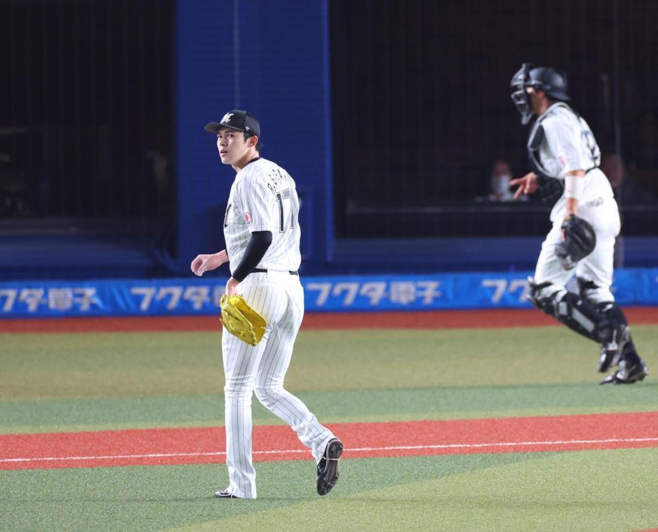 ロッテ佐々木朗希 5回降板理由は指のマメ吉井監督が説明早めに切り上げた次回登板も未定に 野球 デイリースポーツ online