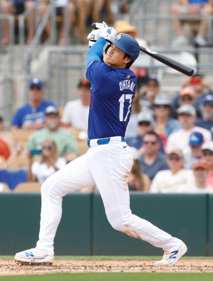 大谷翔平 オープン戦2号2ラン含む3安打固め打ち 止まらん打率・579 OPS1・705/大リーグ/デイリースポーツ online