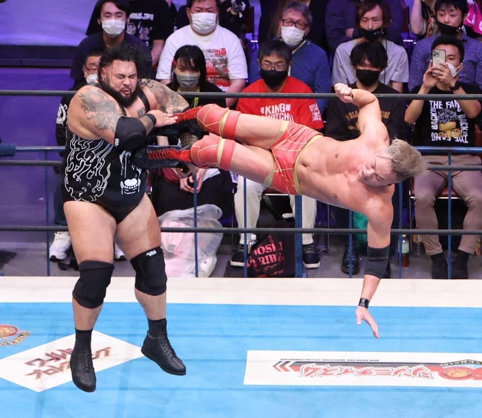 オカダ、巨体JONAH投げて雪辱「猪木さんに届いた」東京DでIWGP挑戦決めた/ファイト/デイリースポーツ online